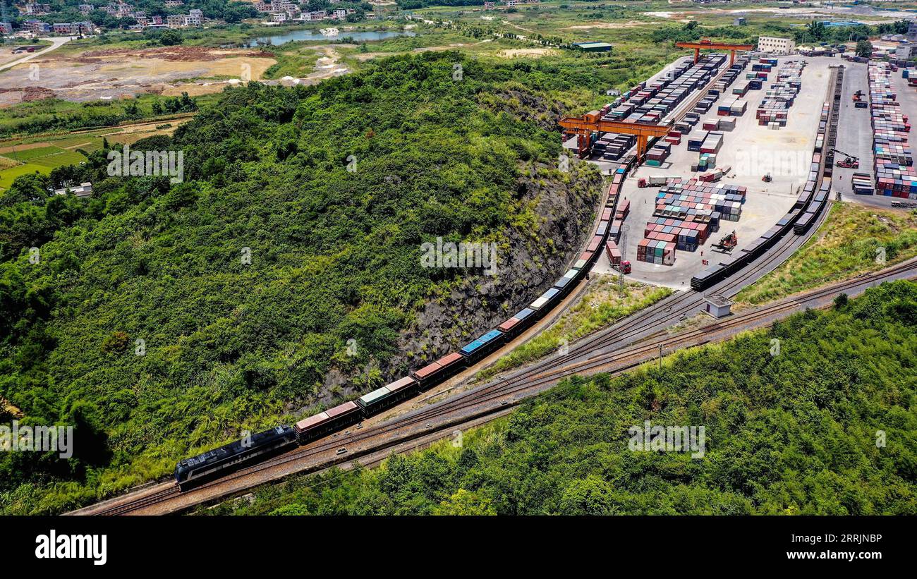 220731 -- NANNING, July 31, 2022 -- Aerial photo taken on July 29, 2022 ...