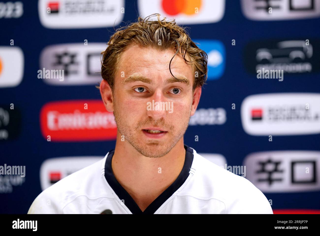 Scotland's Jamie Ritchie during a press conference at the Stade de ...
