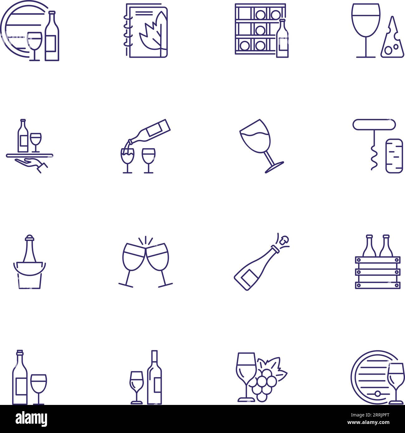 Wine industry icons Stock Vector Image & Art - Alamy