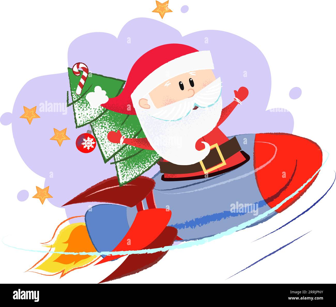 Santa drawing hi-res stock photography and images - Alamy