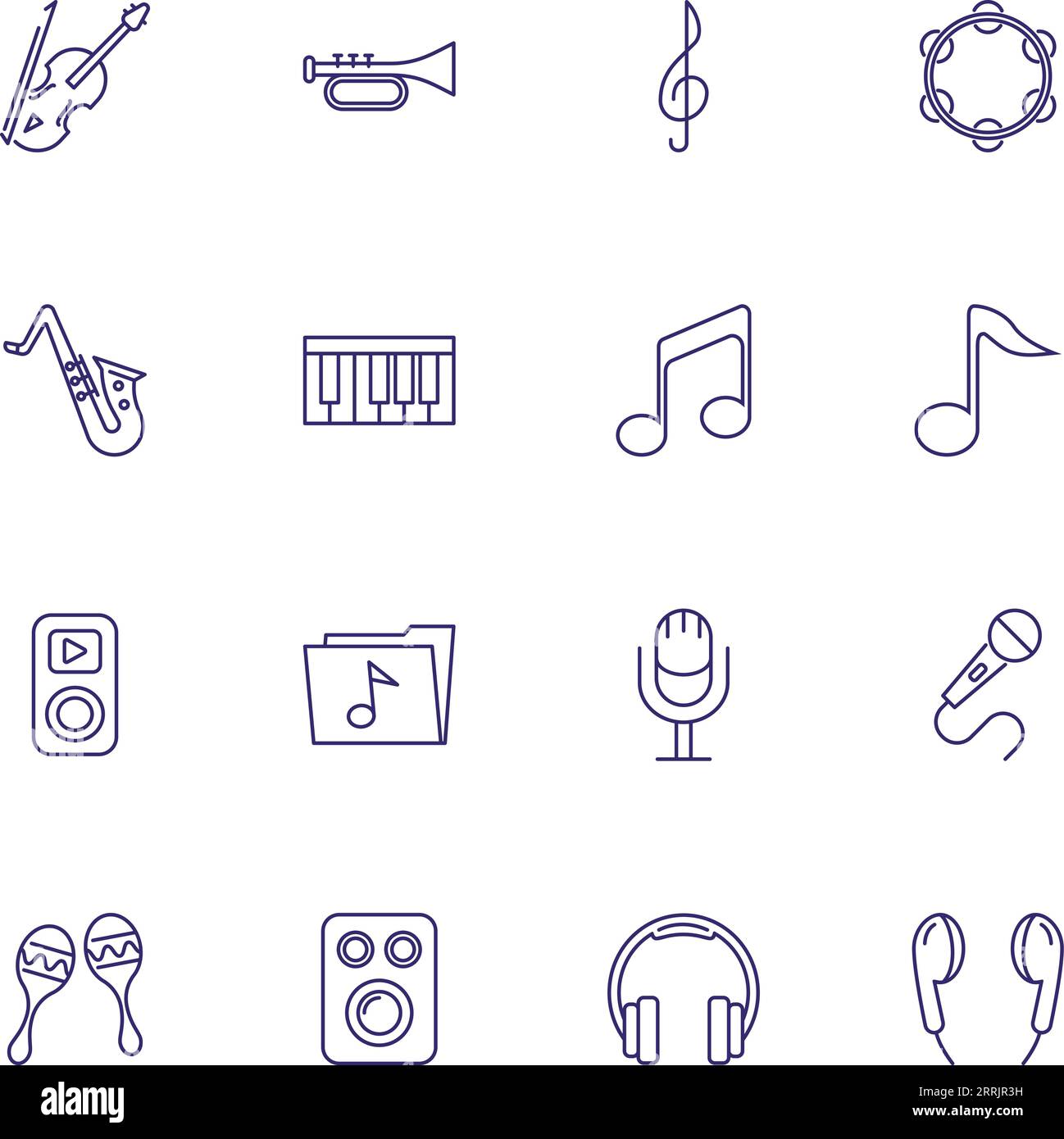 Classical music concert icons Stock Vector Image & Art - Alamy