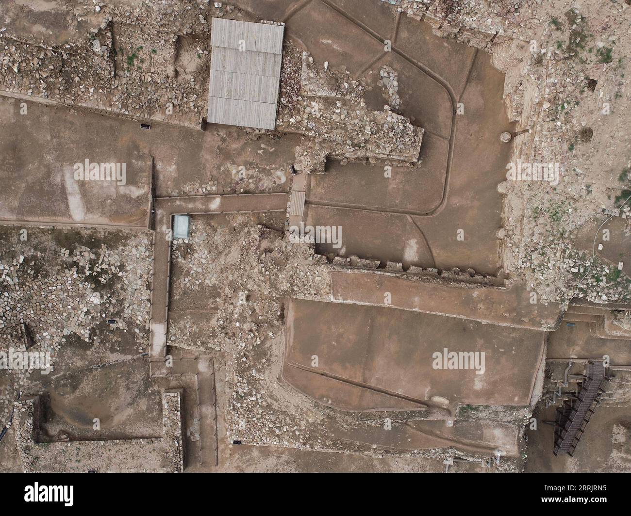 220806 -- SHENMU, Aug. 6, 2022 -- Aerial photo taken on Aug. 6, 2022 ...