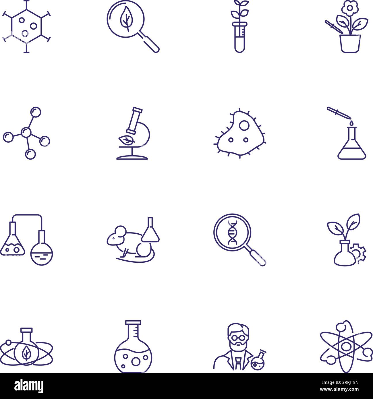 Laboratory flask animal Stock Vector Images - Alamy