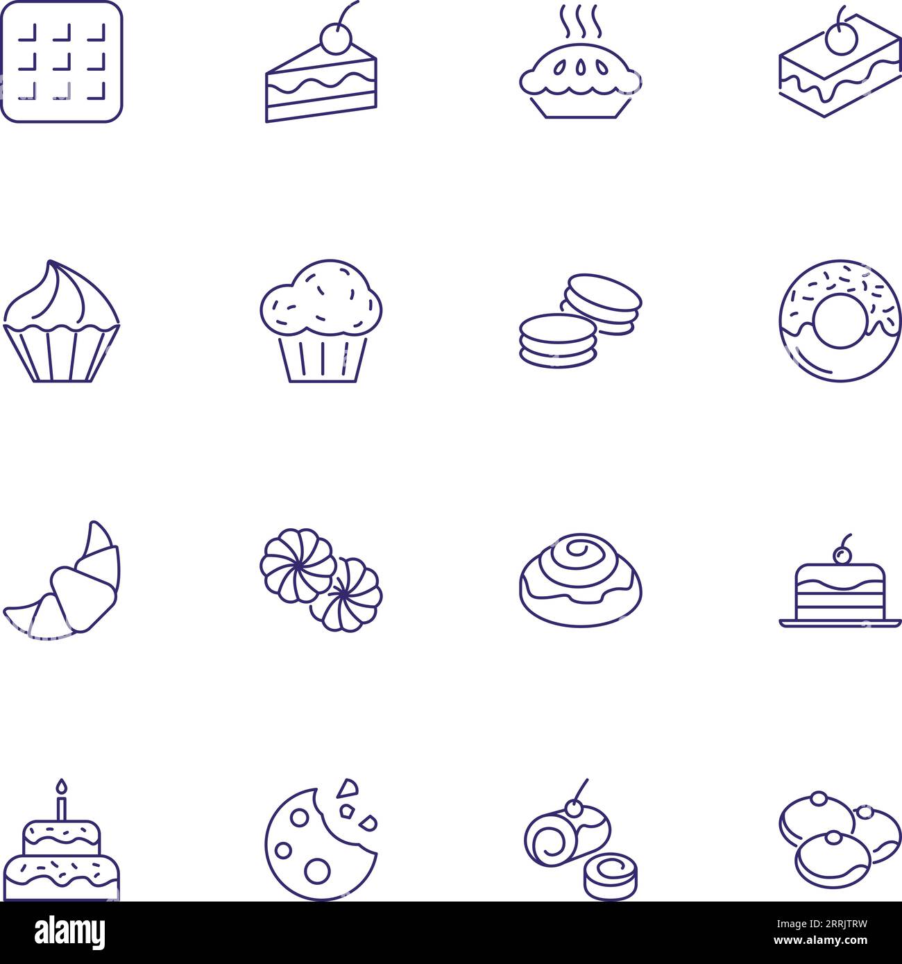 Cafe treat icons hi-res stock photography and images - Alamy