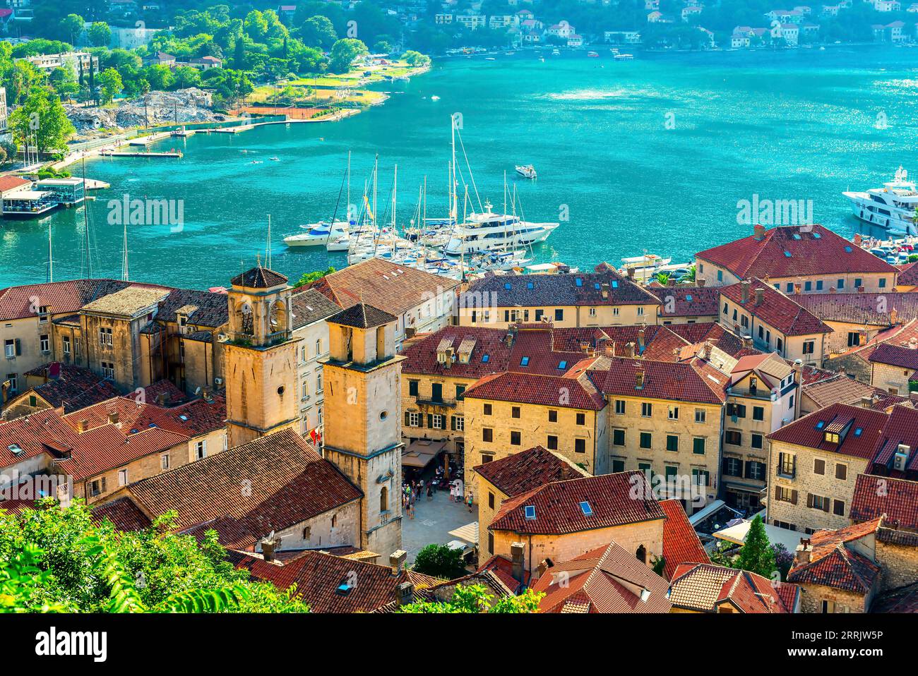 Landscape view boats in red hi-res stock photography and images - Alamy