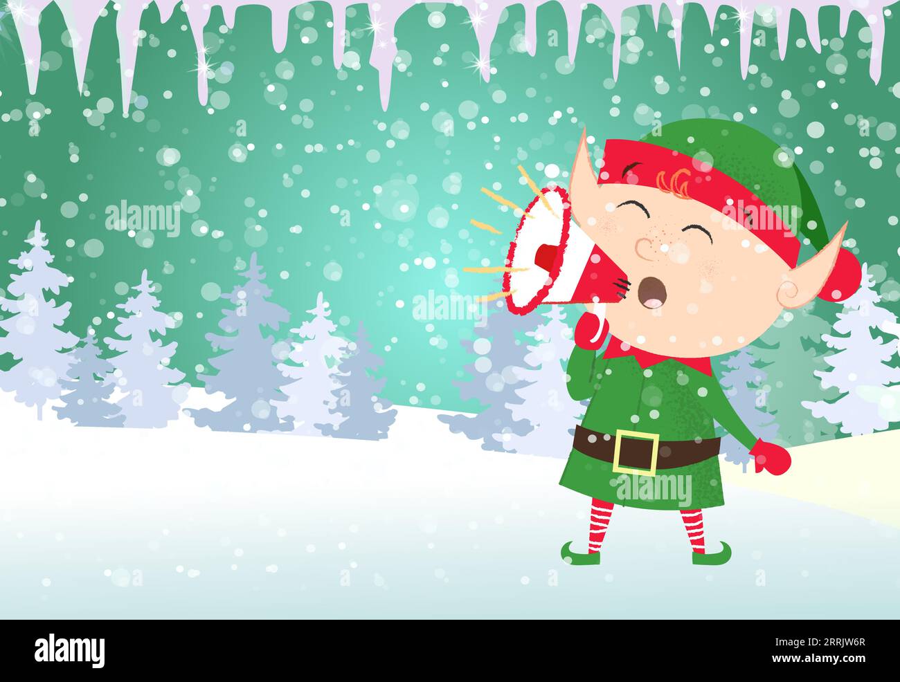 Cute christmas icicle Stock Vector Images - Alamy