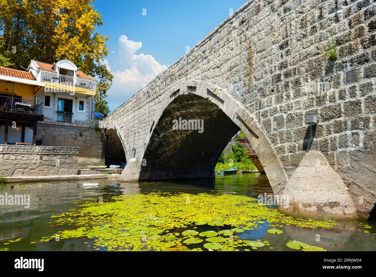 Stone bridge in the city of Virpazar Montenegro Stock Photo - Alamy