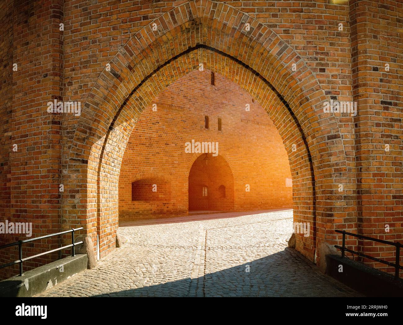 Ancient barbican fortress in the historical center of warsaw hi-res ...