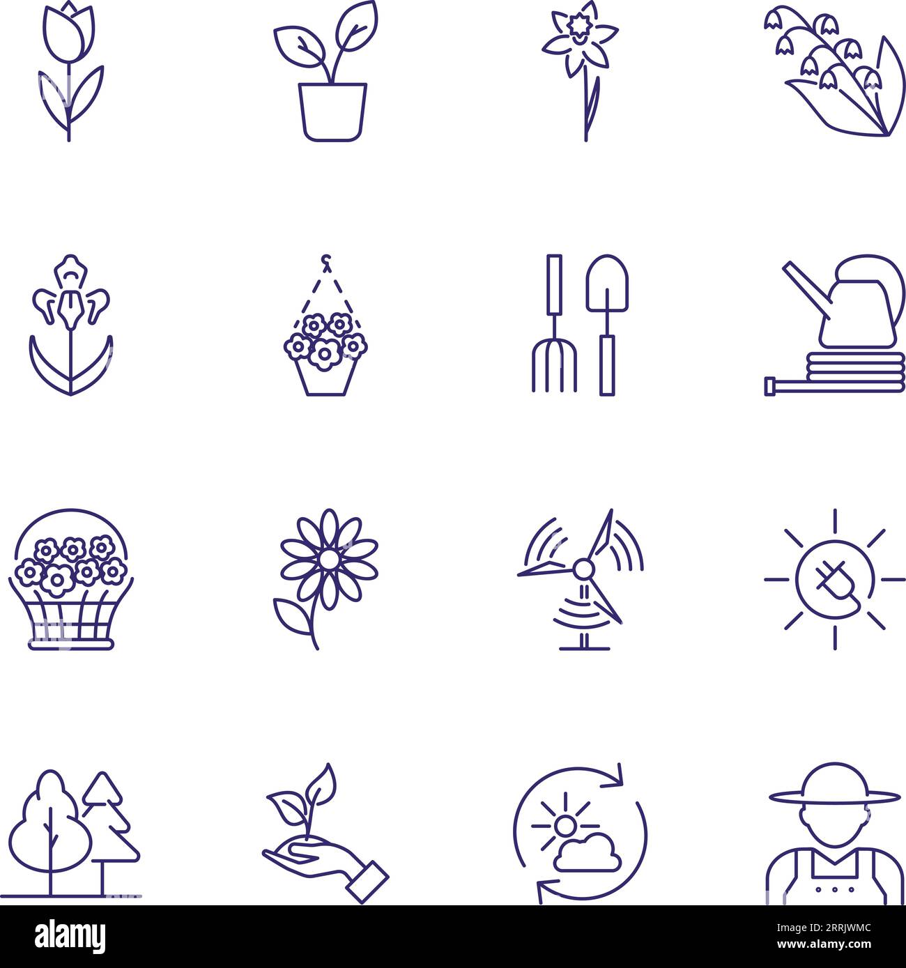 Floriculture gardening Stock Vector Images - Alamy