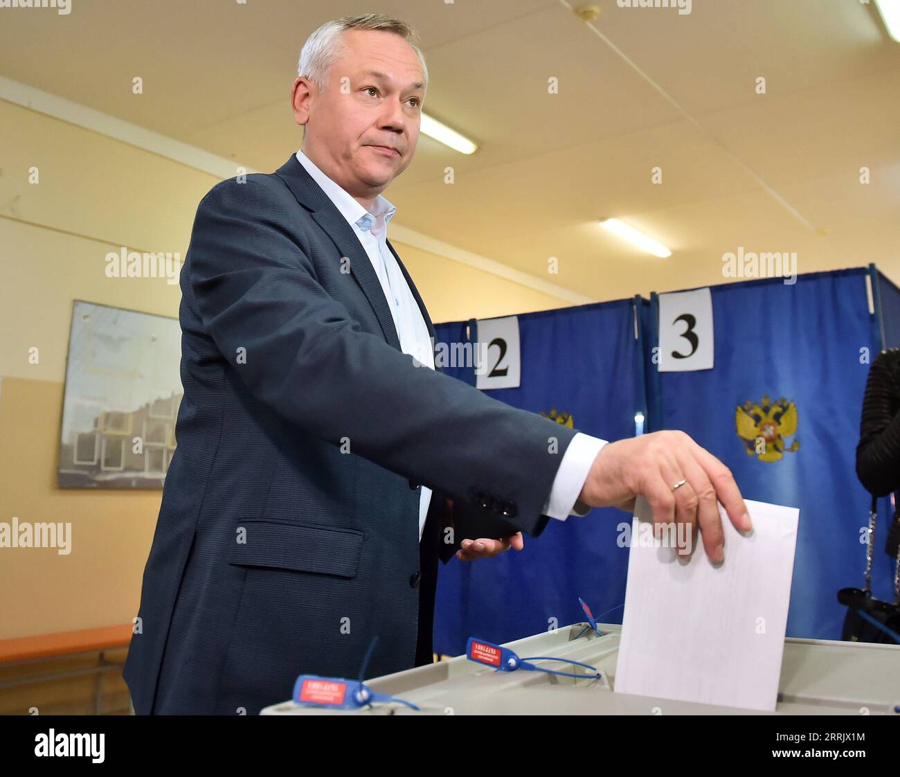 Novosibirsk, Russia. 08th Sep, 2023. Single Voting Day (SVD)-2023 ...