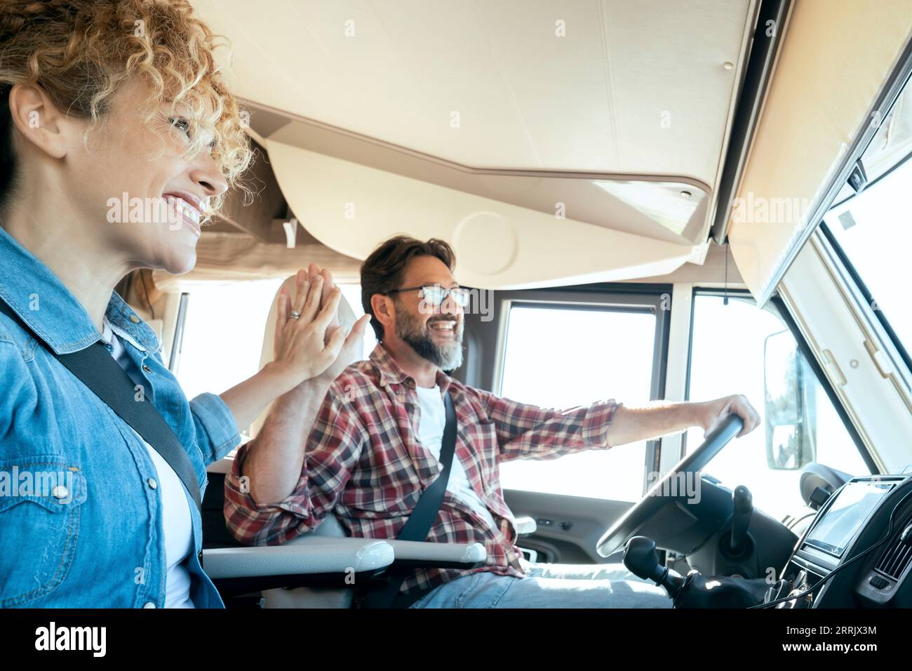 Recreational vehicle couple hi-res stock photography and images - Alamy