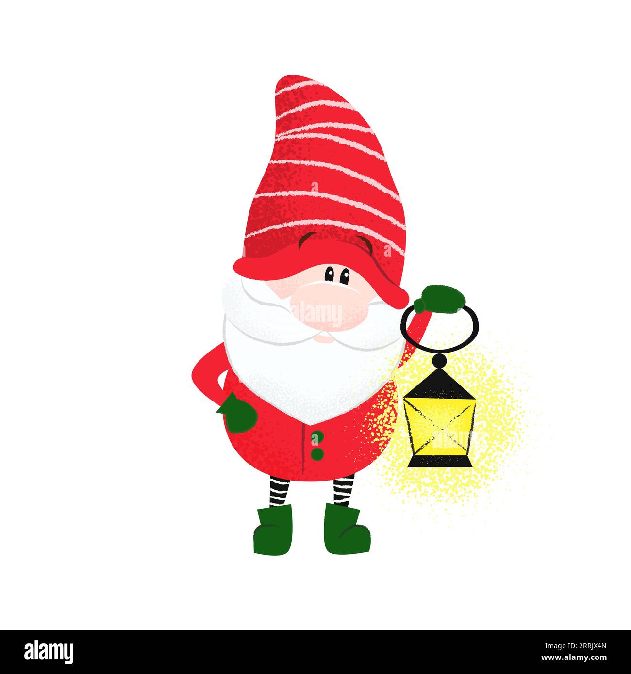 Cute Bearded Dwarf Holding Lantern Stock Vector Image And Art Alamy