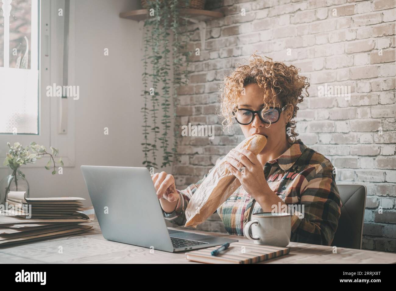 Big lunch work hi-res stock photography and images - Alamy