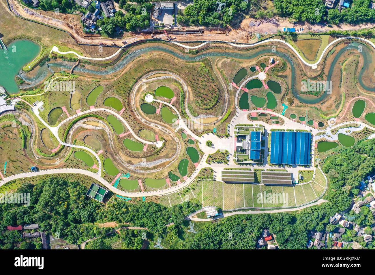 220812 -- NANNING, Aug. 12, 2022 -- Aerial photo shows the nature ...