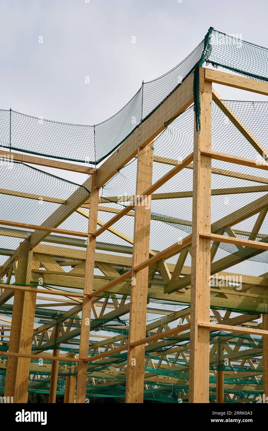 Germany, Bavaria, Upper Bavaria, Neuötting, hall construction, shell ...