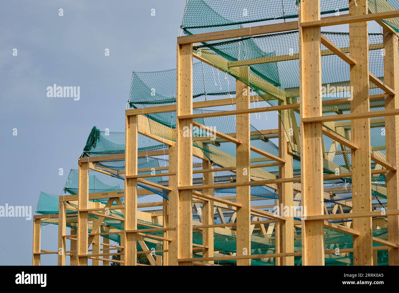 Germany, Bavaria, Upper Bavaria, Neuötting, hall construction, shell ...