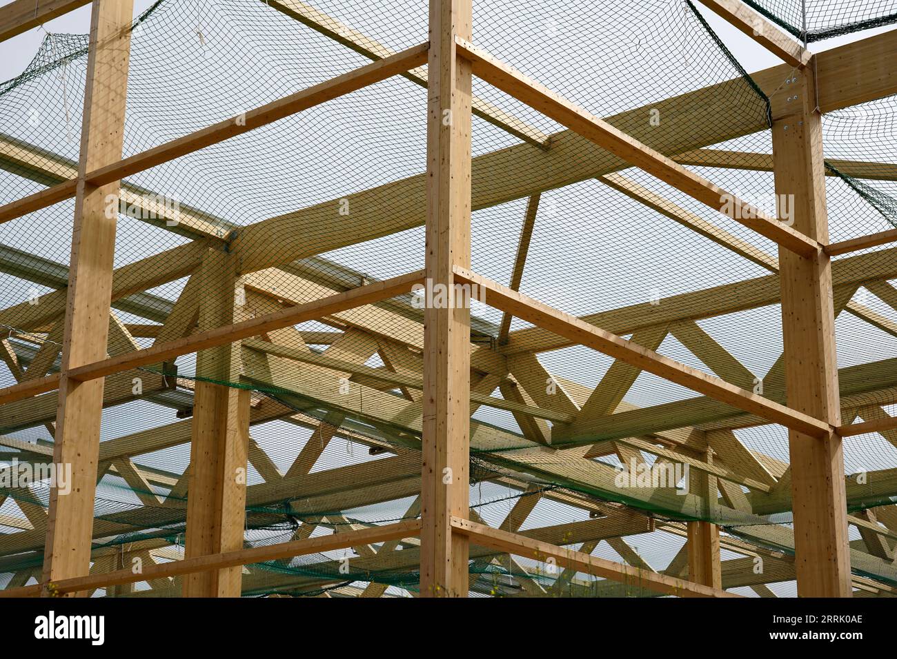 Germany, Bavaria, Upper Bavaria, Neuötting, hall construction, shell ...