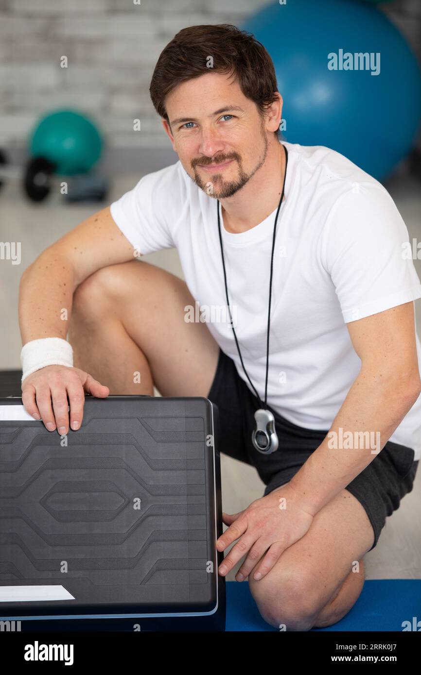 Step by step stretching after exercise hi-res stock photography and ...
