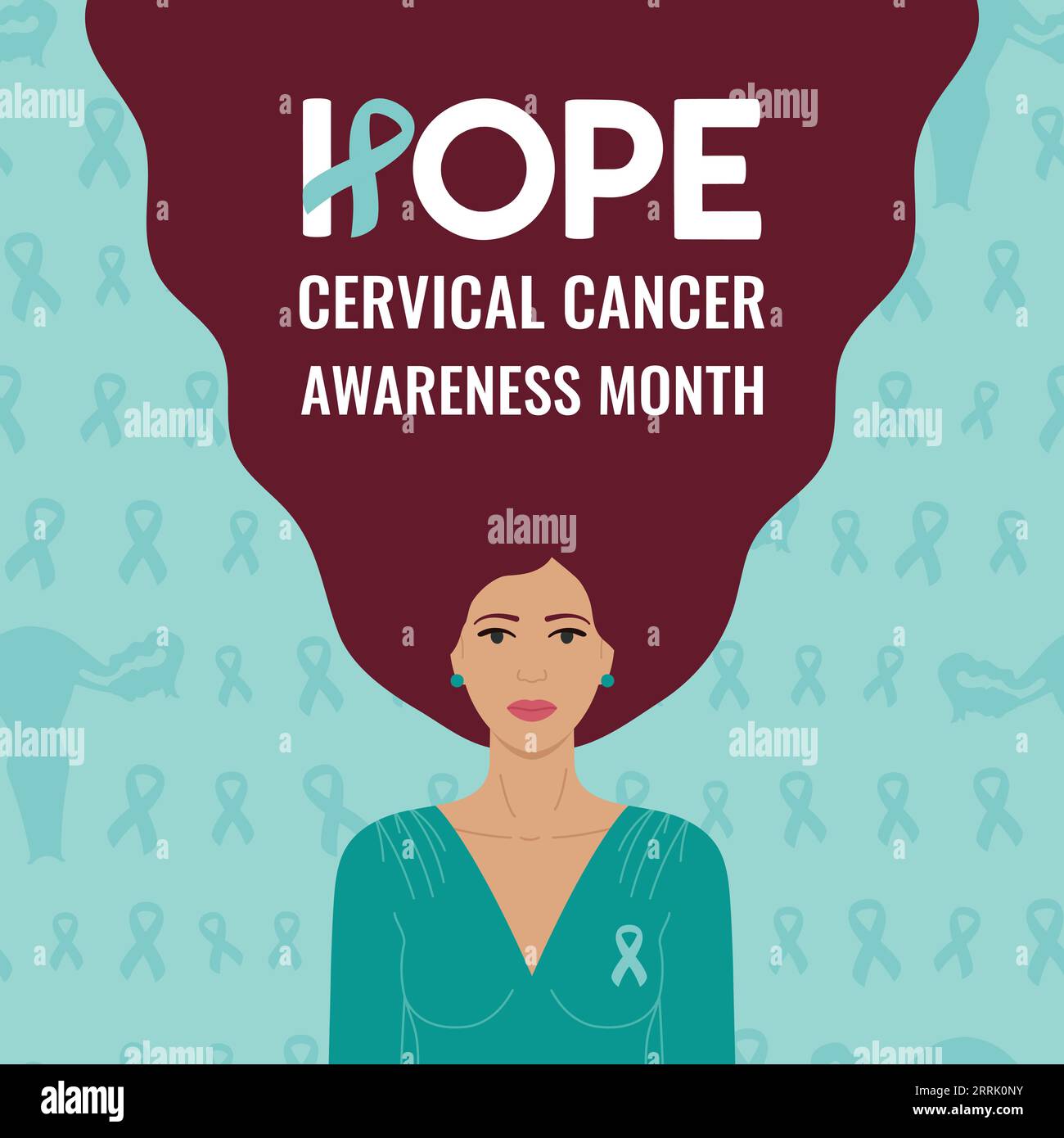 Cervical cancer ribbon hi-res stock photography and images - Alamy