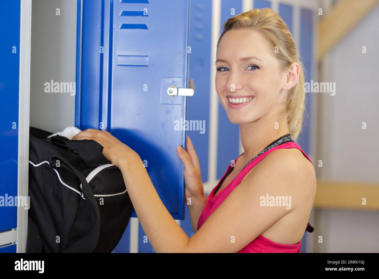 woman preparing for the training at the gym Stock Photo - Alamy