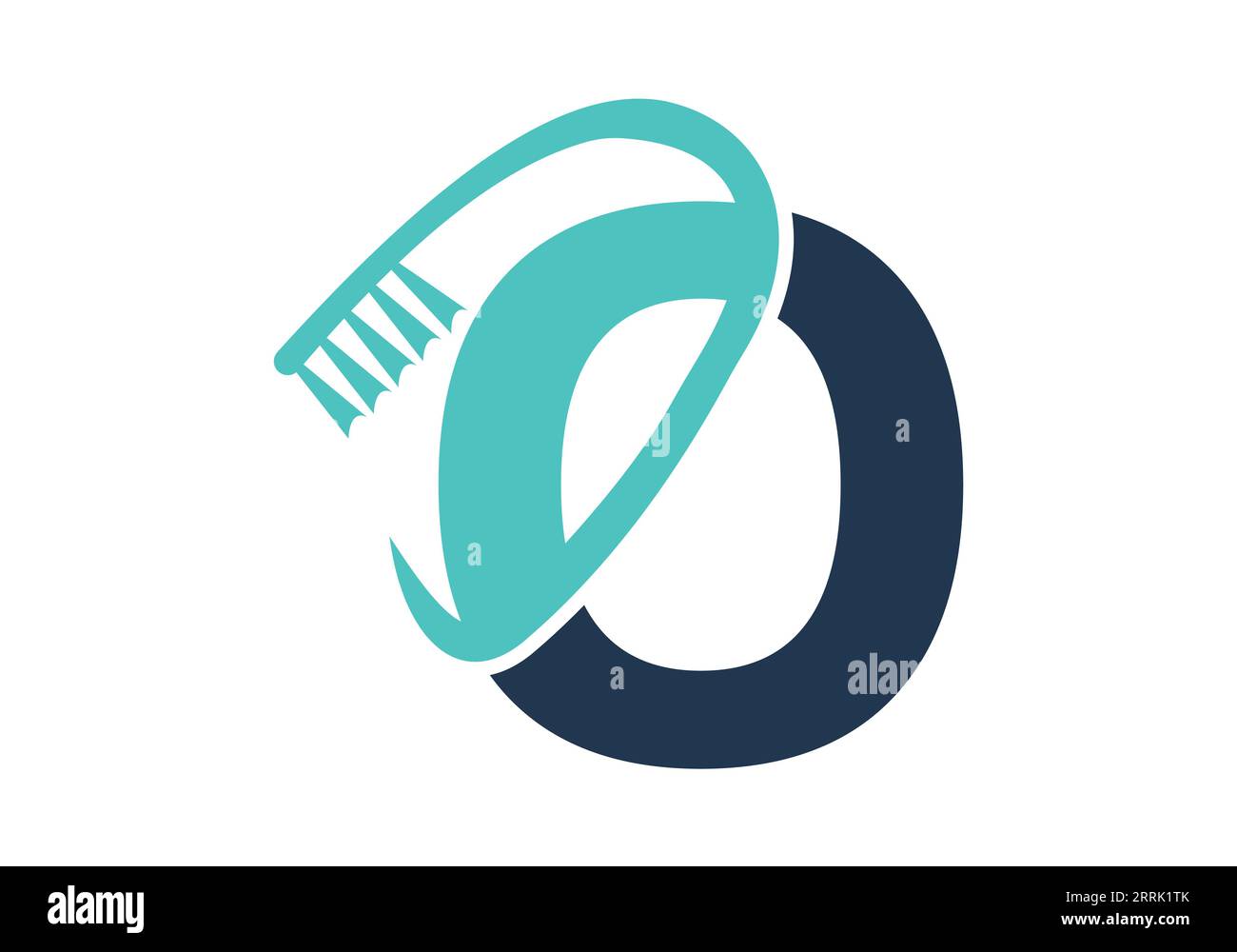 Initial Letter O Dental Logo Combine With Tooth Brush Symbol. Dental ...