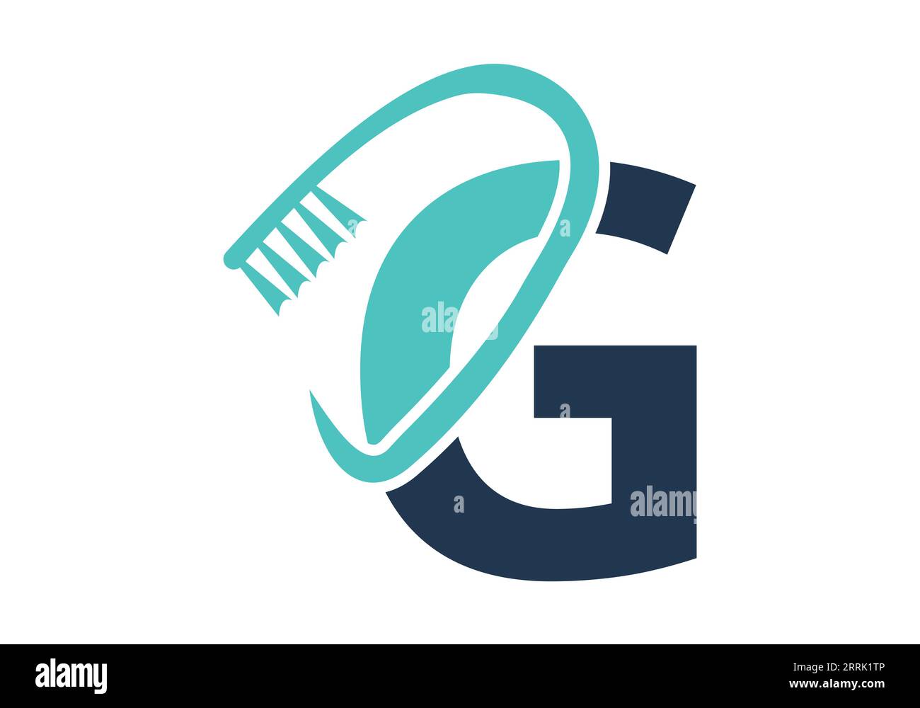 Initial Letter G Dental Logo Combine With Tooth Brush Symbol. Dental ...