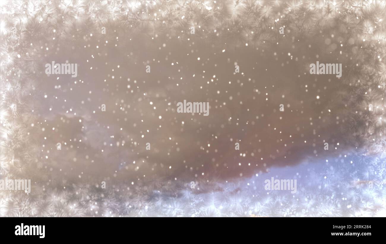 pretty falling snow on clouds on sky background - photo of nature Stock ...