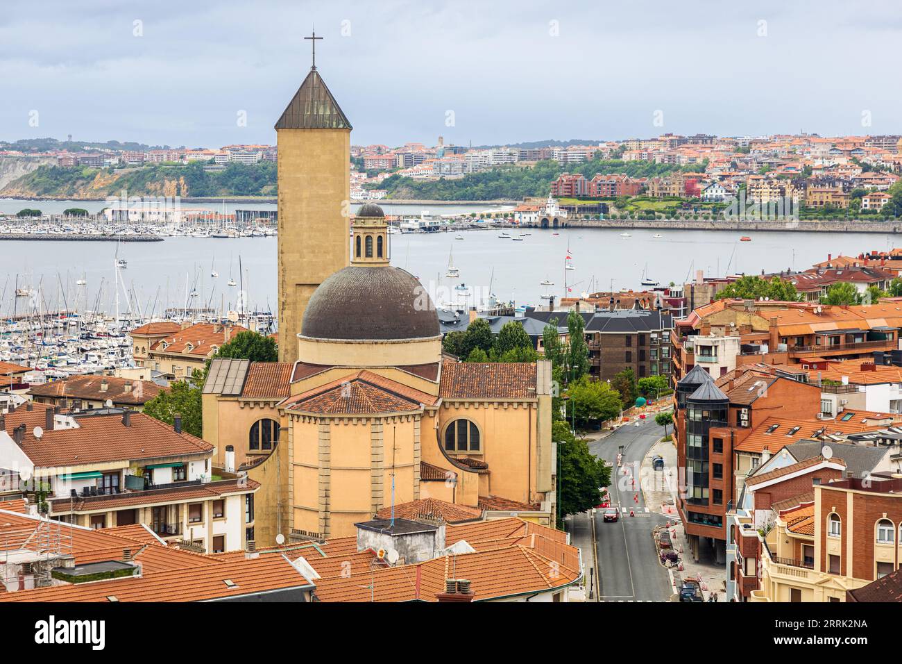 A view of the Our Lady of Las Mercedes Parish church built in the 1940s ...