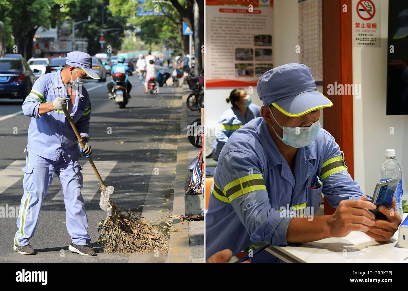 220817 -- SHANGHAI, Aug. 17, 2022 -- In this combo photo taken on Aug ...