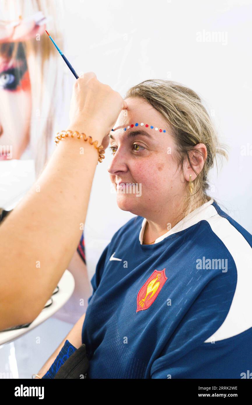 Toulouse, France. 08th Sep, 2023. Make-up workshop. Rugby World Cup ...