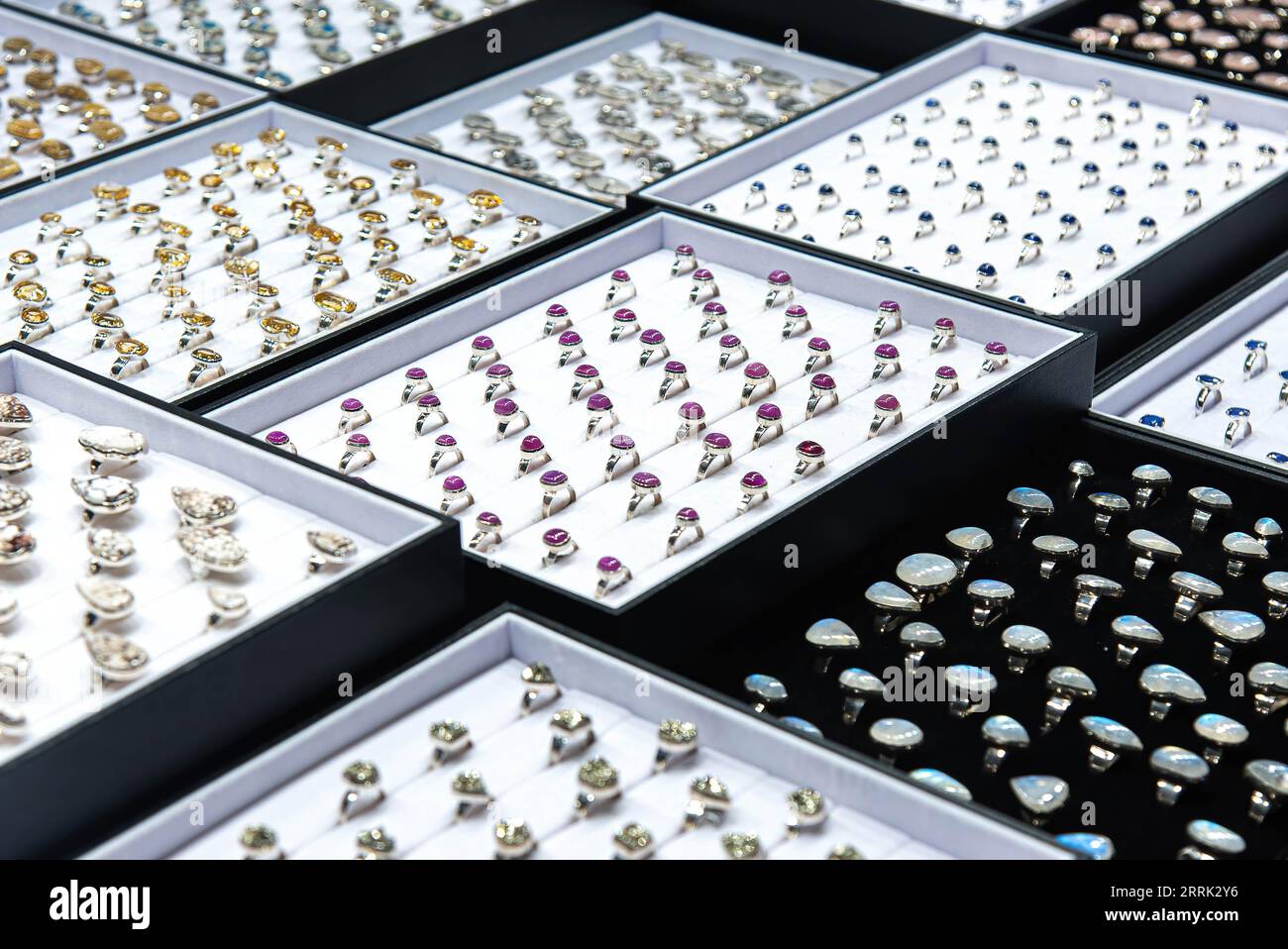 Bangkok, Thailand. 08th Sep, 2023. Jewelries seen displayed for selling ...