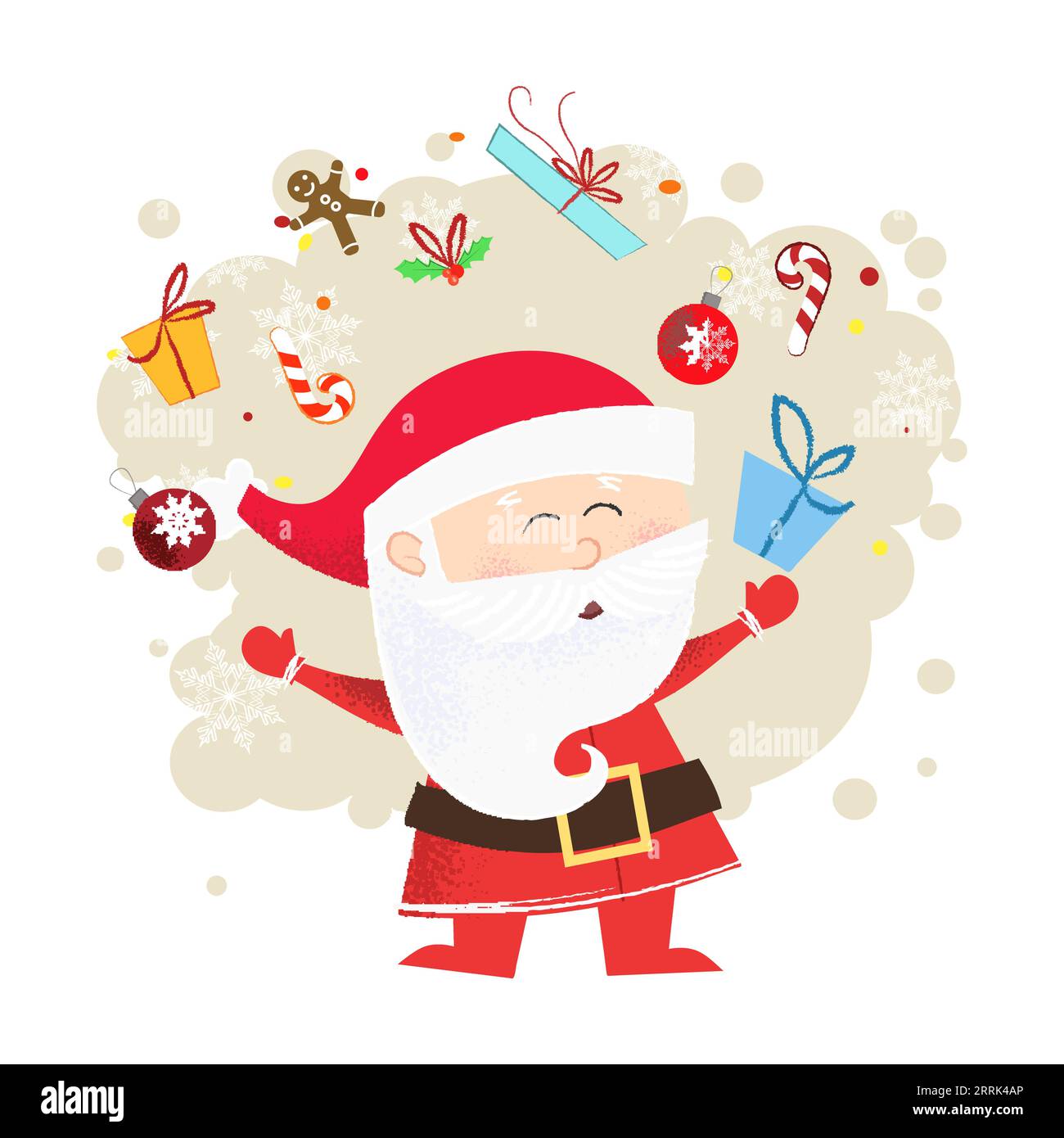 Santa cartoon laughing hi-res stock photography and images - Alamy