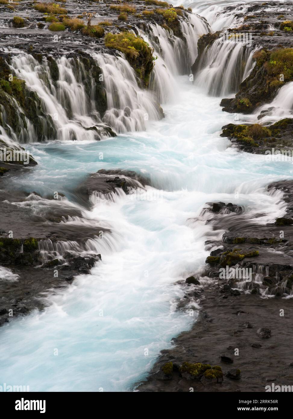 Bruarfoss blue river cascades hi-res stock photography and images - Alamy