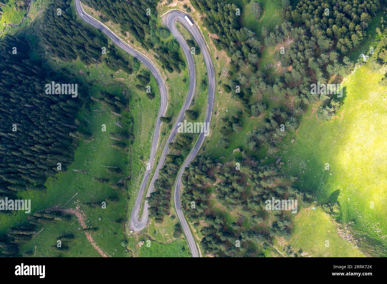 curvy roads and unique forest scenery, Artvin, Turkey Stock Photo - Alamy