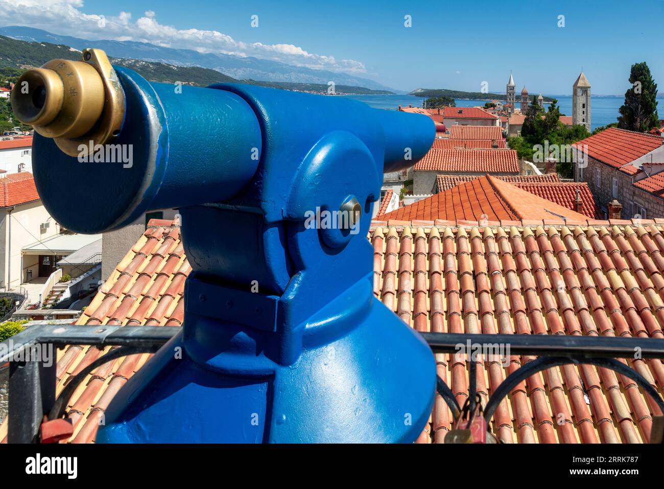 Europe, Croatia, Primorje-Gorski Kotar County, island of Rab, view of ...