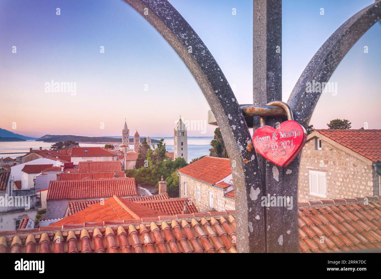 Europe, Croatia, Primorje-Gorski Kotar County, island of Rab, panorama ...