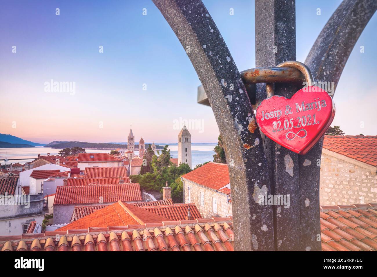 Europe, Croatia, Primorje-Gorski Kotar County, island of Rab, panorama ...