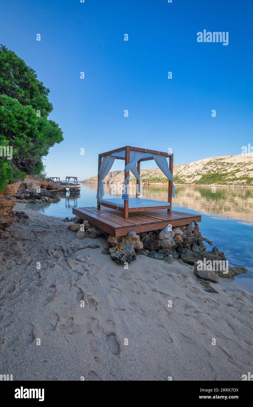 Europe, Croatia, Primorje-Gorski Kotar County, island of Rab, Plaza ...