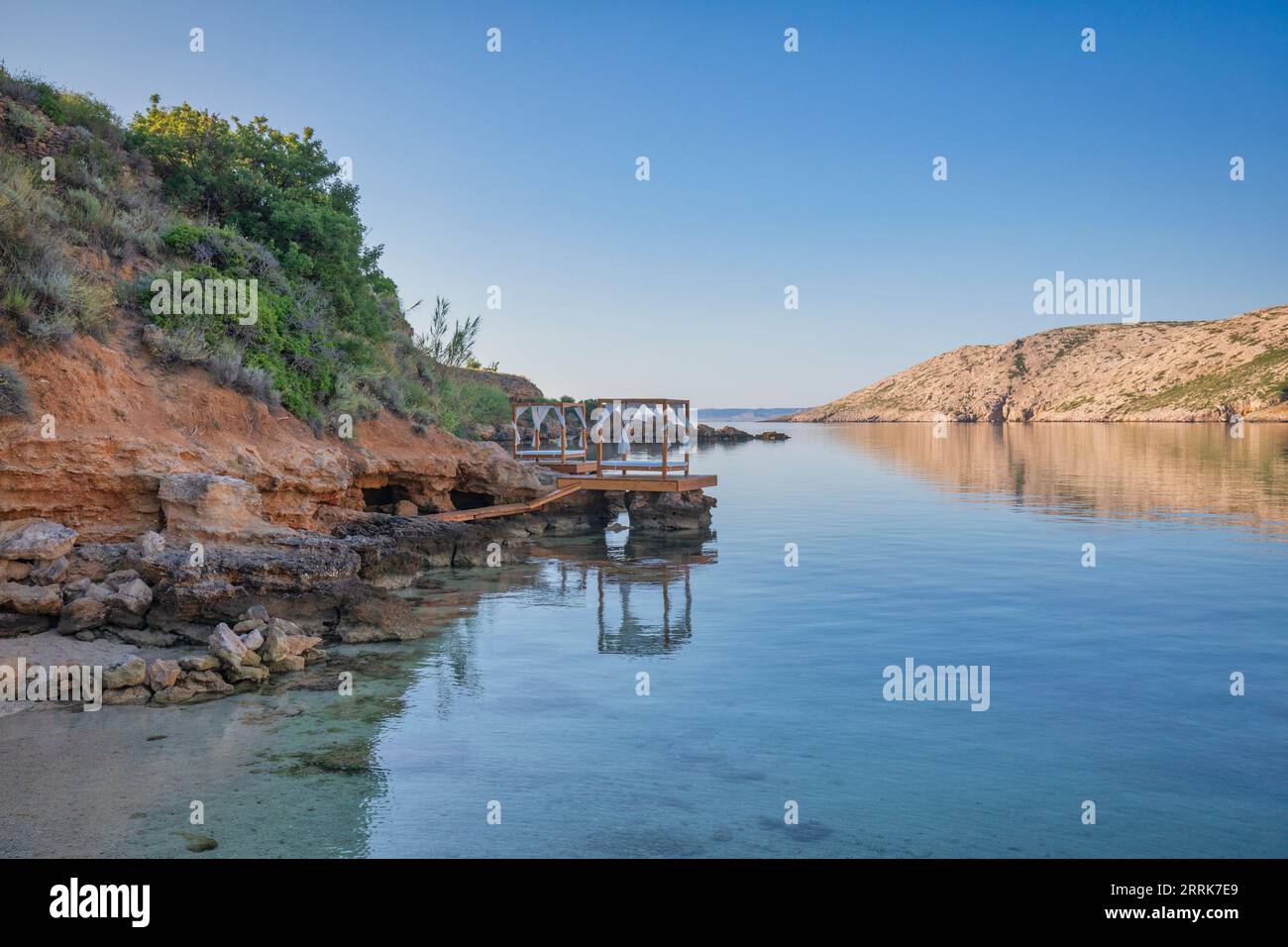 Europe, Croatia, Primorje-Gorski Kotar County, island of Rab, Plaza ...