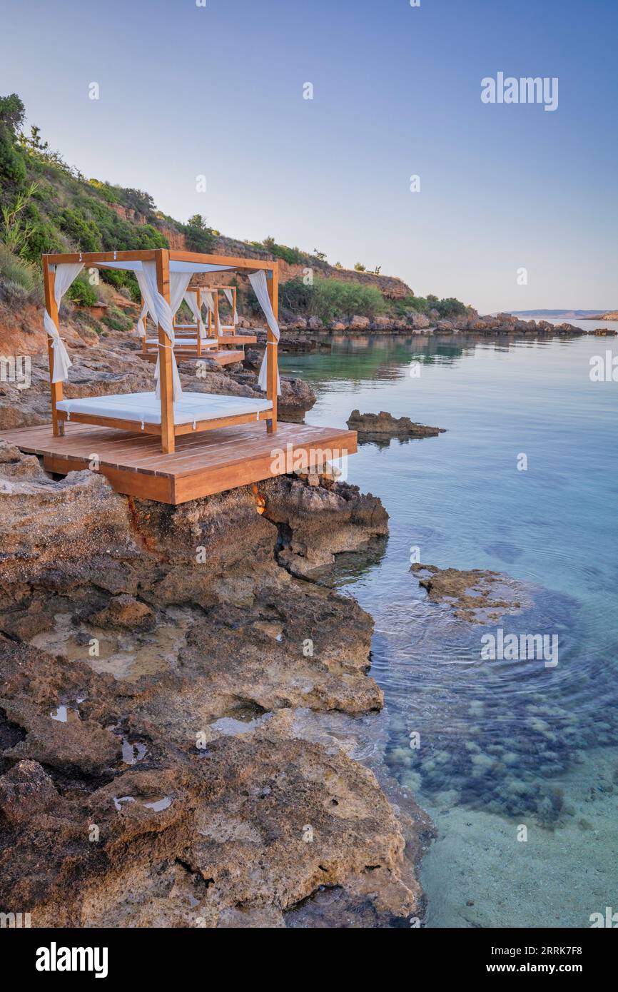 Europe, Croatia, Primorje-Gorski Kotar County, island of Rab, Plaza ...