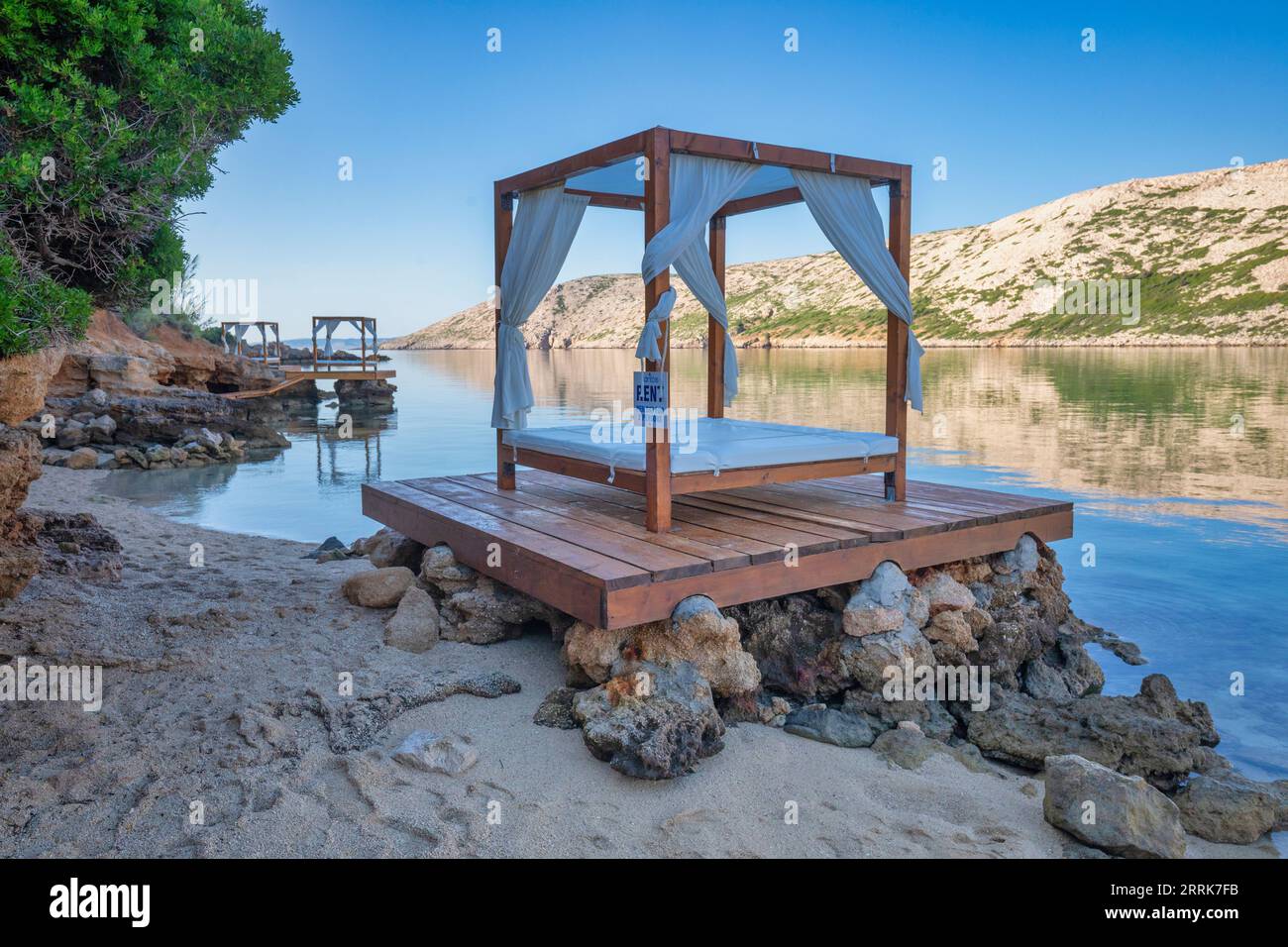 Europe, Croatia, Primorje-Gorski Kotar County, island of Rab, Plaza ...