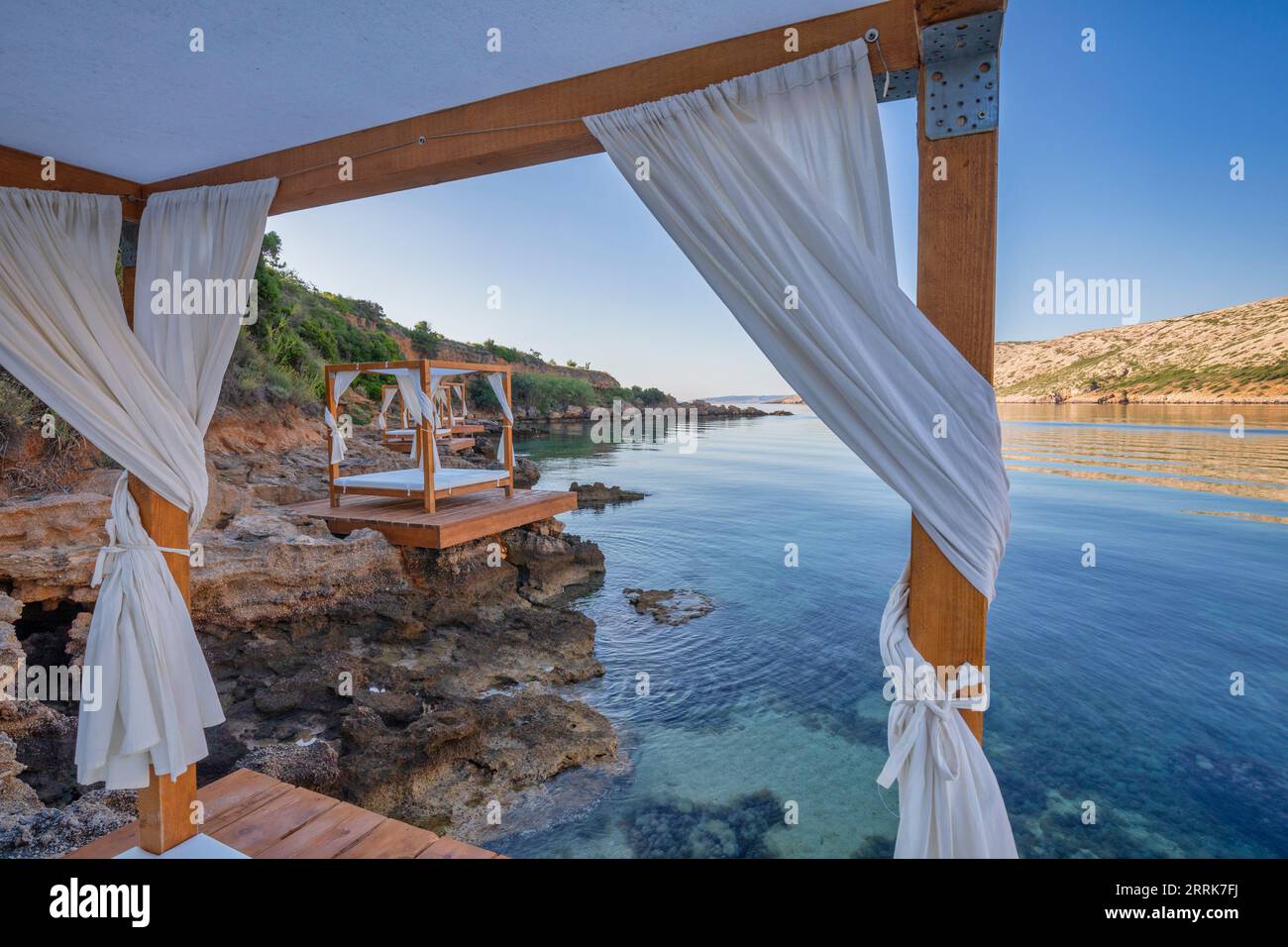 Europe, Croatia, Primorje-Gorski Kotar County, island of Rab, Plaza ...