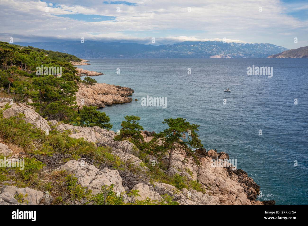 Croatia, Primorje-Gorski Kotar County, Krk island, Baska, small natural ...