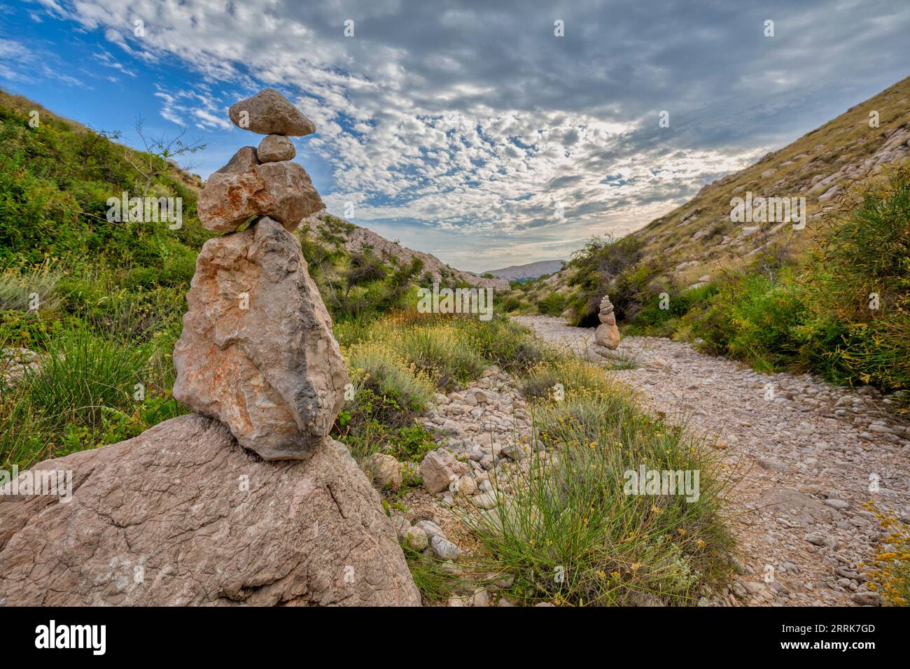 Croatia, Primorje-Gorski Kotar County, Krk island, Baska, the hiking ...