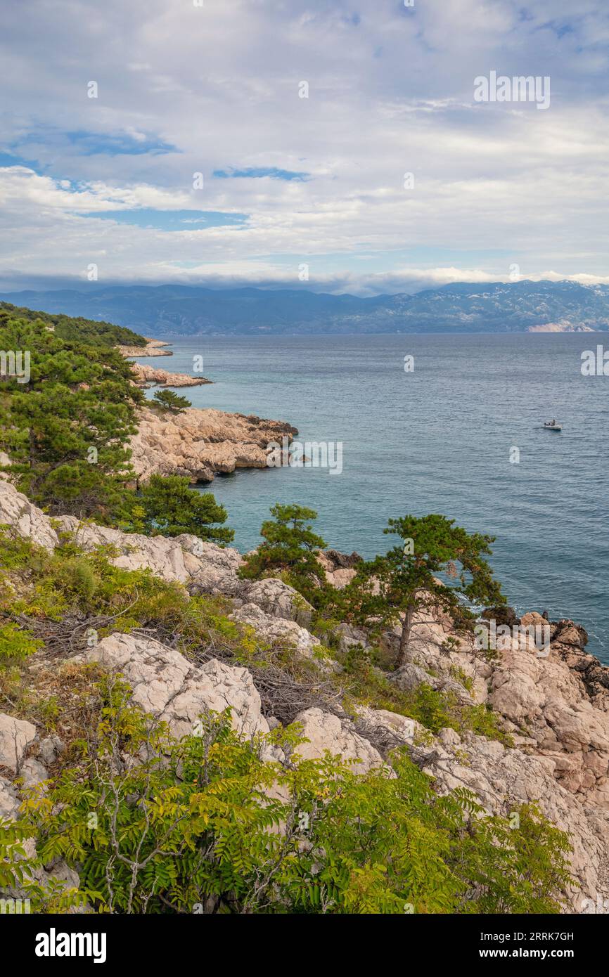 Croatia, Primorje-Gorski Kotar County, Krk island, Baska, small natural ...