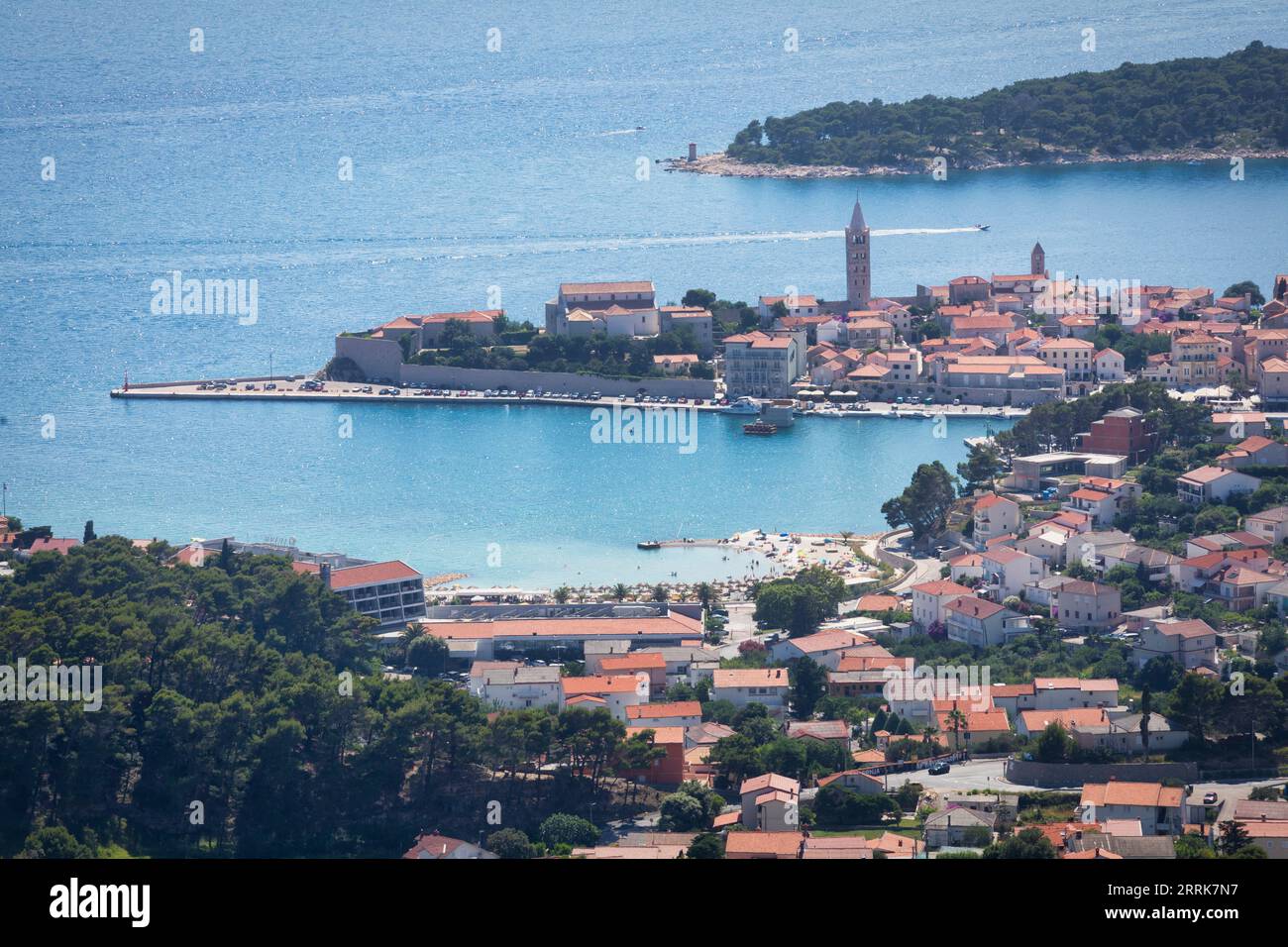 Elevated view on the city of rab hi-res stock photography and images ...