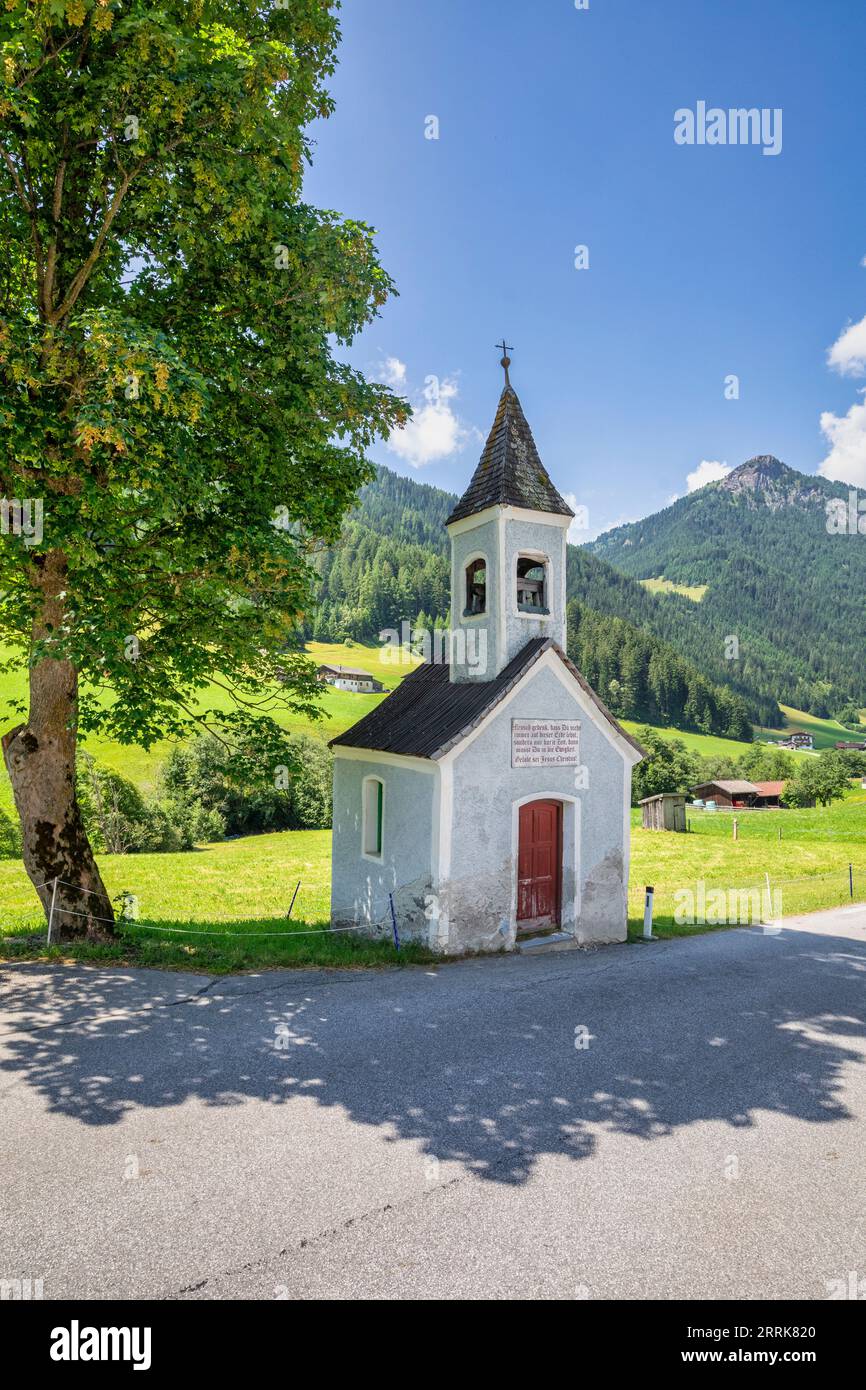 Little chapel along the valser landesstrasse hi-res stock photography ...