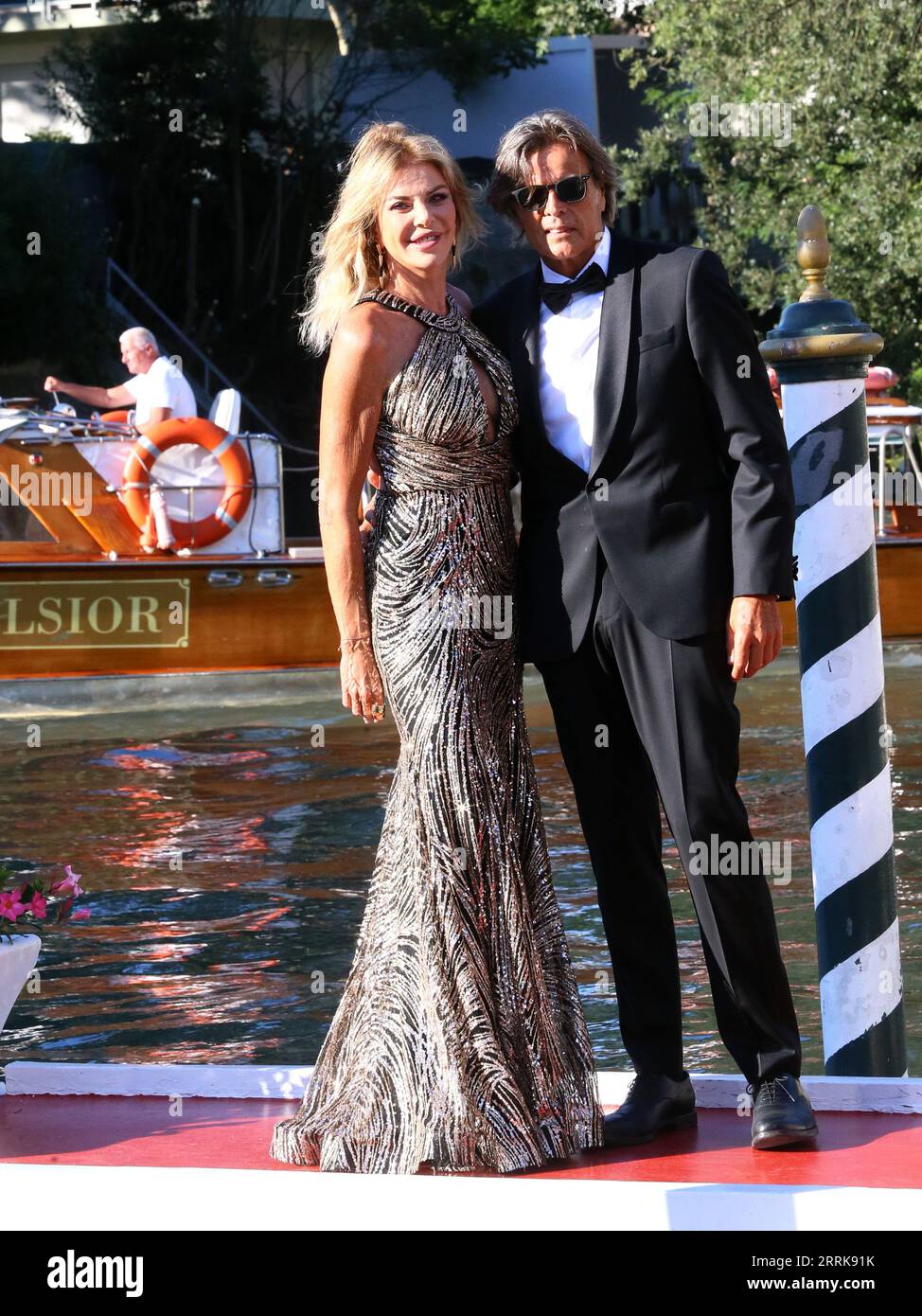 Venice, . 08th Sep, 2023. day 10, Excelsior landing stage arrivals. In ...