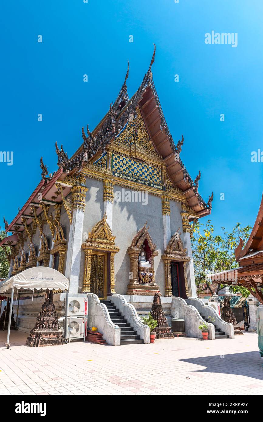 Ubosot, Ceremony Assembly Hall, Buddhist Temple Complex Wat ...
