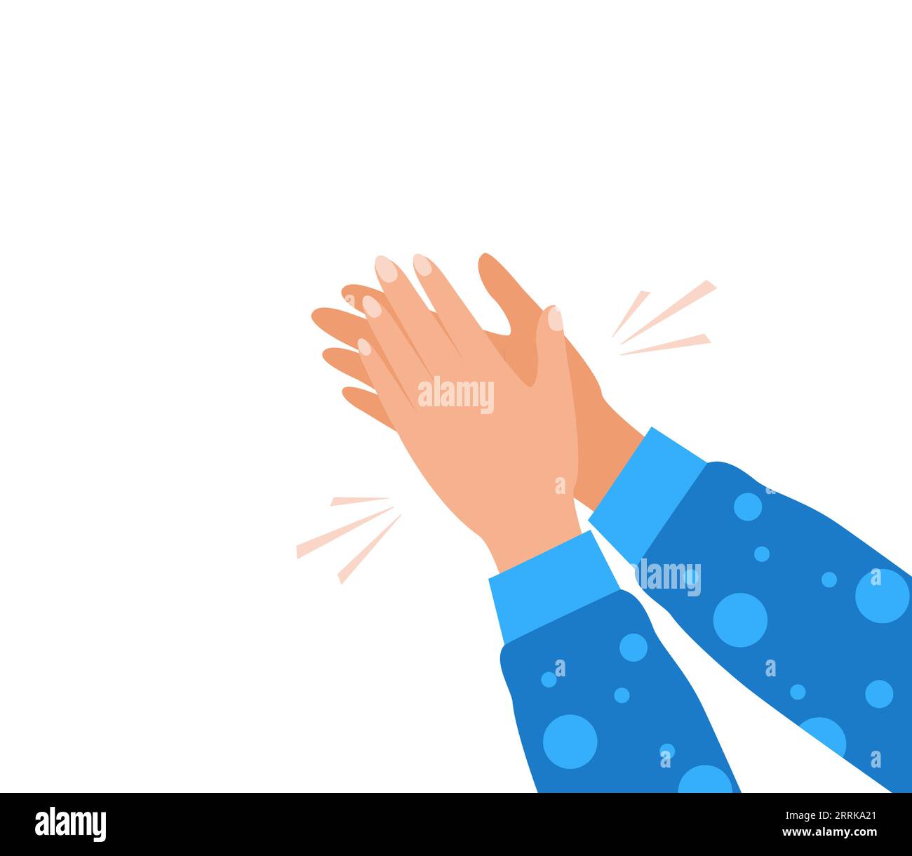 Human hands clapping. Applauding hands. Expression of approval, admiration, support, gratitude ...